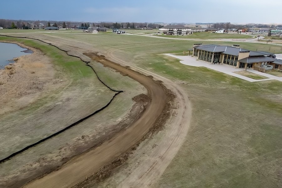 Work On Rec Trail Around Pond South Of Pavilion Has Begun - KIWA Radio